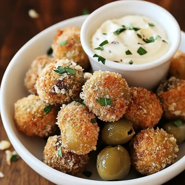 Crispy Fried Olives with Garlic Aioli: A Savory Appetizer Delight ...